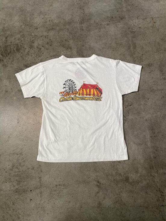 Shirts | Vintage 198s Crown Amusements Carnival Tee Vtg 80s | Poshmark